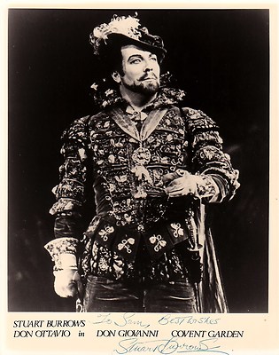 STUART BURROWS opera tenor signed photo as Don Ottavio | eBay