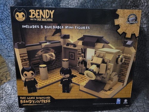 Basic Fun Bendy and The Ink Machine Room Buildable Scene Set w 3 ...