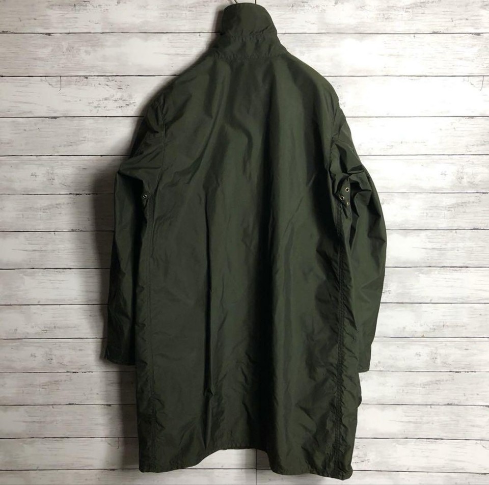Barbour South Shield Beaufort Nylon Coat Men L Khaki Brown Military ...