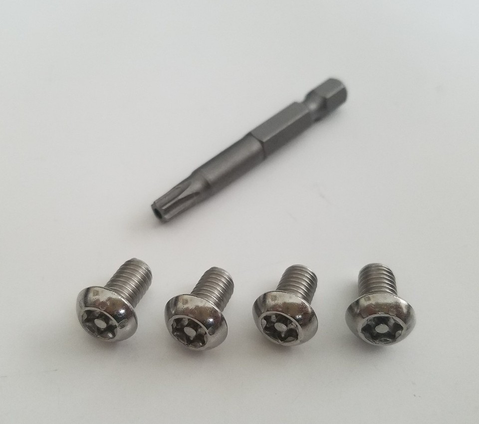 AUDI SECURITY Anti Theft luxury Auto License Plate Screws Stainless ...