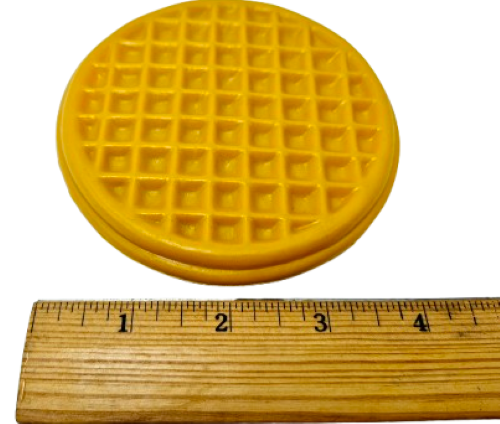 Play Food Vintage Large Round Waffle Rare | eBay