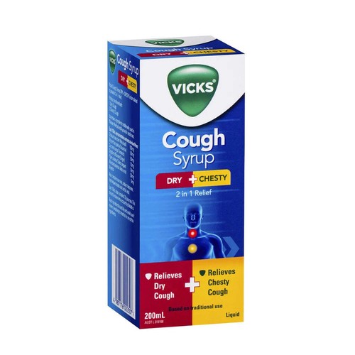 Vicks Cough Syrup Dry + Chesty 200ml | eBay