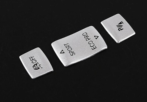 For BMW 1 2 Series 2015-2019 Silver Alloy Middle Console Button Sticker ...