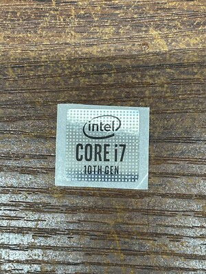 1x Intel Core i7 10th Gen Desktop / Laptop sticker label (NEW) | eBay