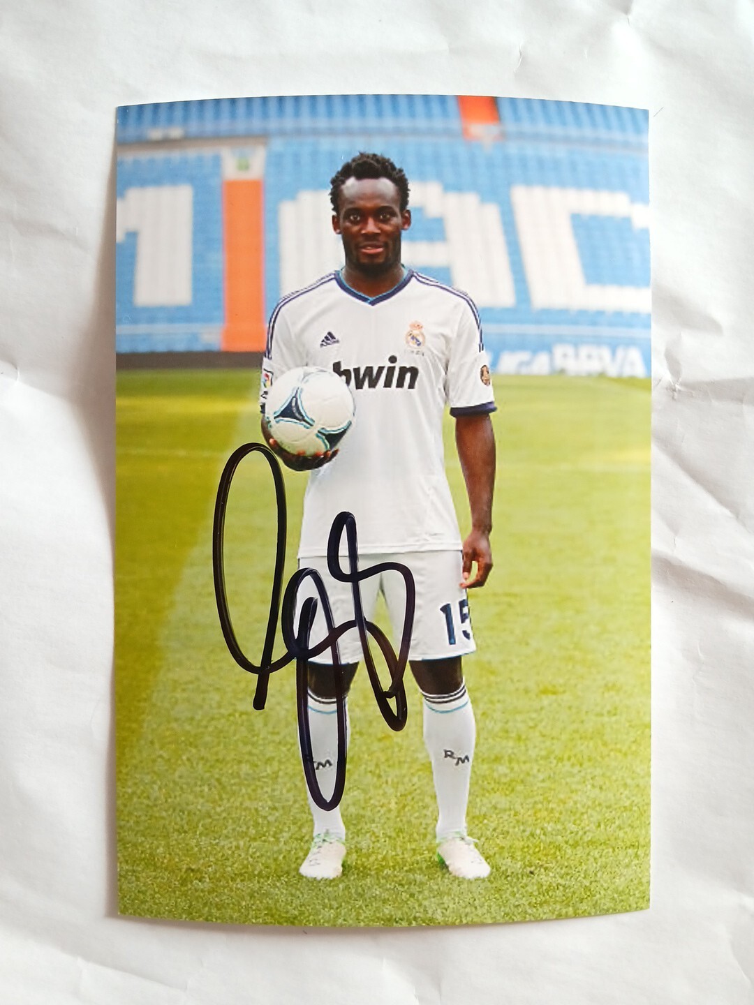 Signiertes Foto Michael Essien Real Madrid NEU | eBay