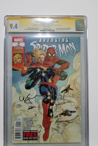 Avenging Spider-Man #9 CGC 9.4 SS Signed DeConnick, Terry & Rachel ...