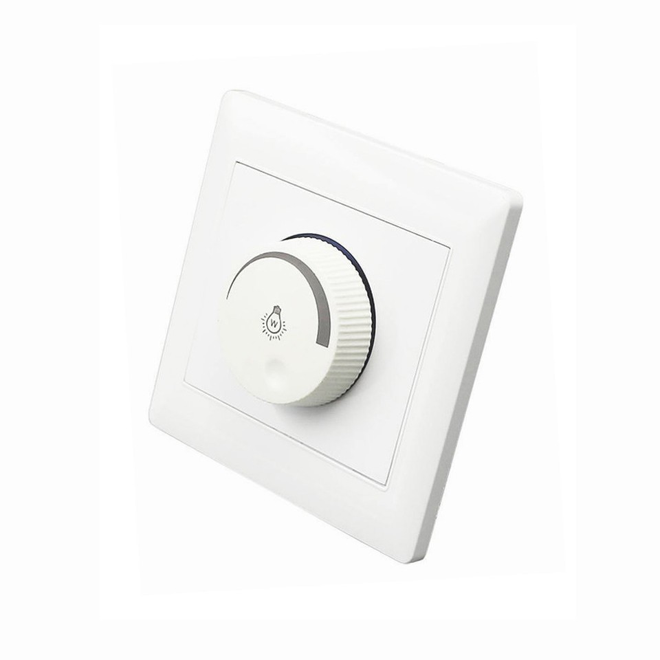 10A 220V Adjustment Incandescent Lamp Control Switch Wall Button Dimmer ...