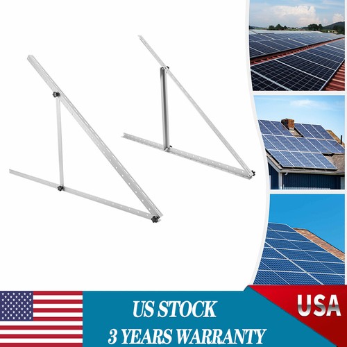 45" Adjustable Angle Solar Panel Tilt Mount Brackets Frame For Roof ...