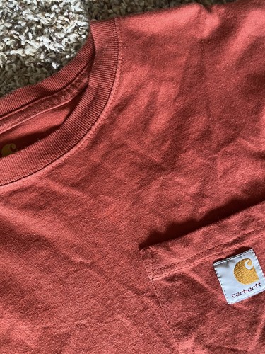 Carhartt Mens Med Long Sleeve Rust Color | eBay
