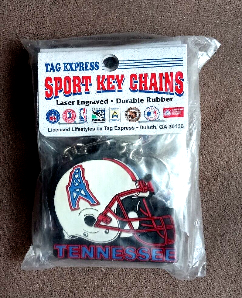 (6) X Pack of Tennessee (Ex-Houston) Oilers Keychains Lot ~ NFL Vintage ...