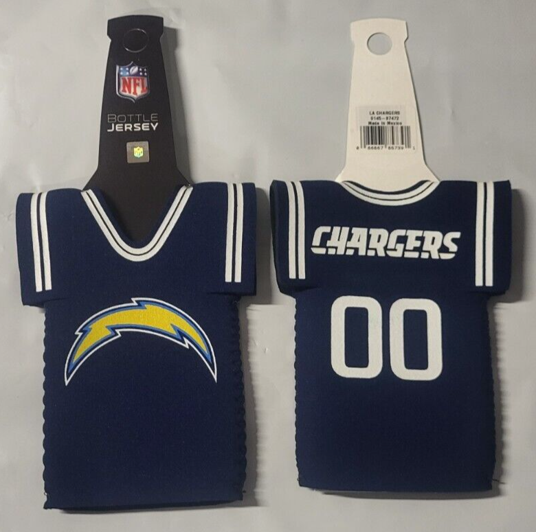 Lot of 2 Los Angeles Chargers Bottle Jersey Beer Holder Can Cooler ...