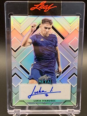 LUKA IVANUSEC 2022 Leaf Metal Soccer Auto /35 FIFA World Cup Croatia | eBay