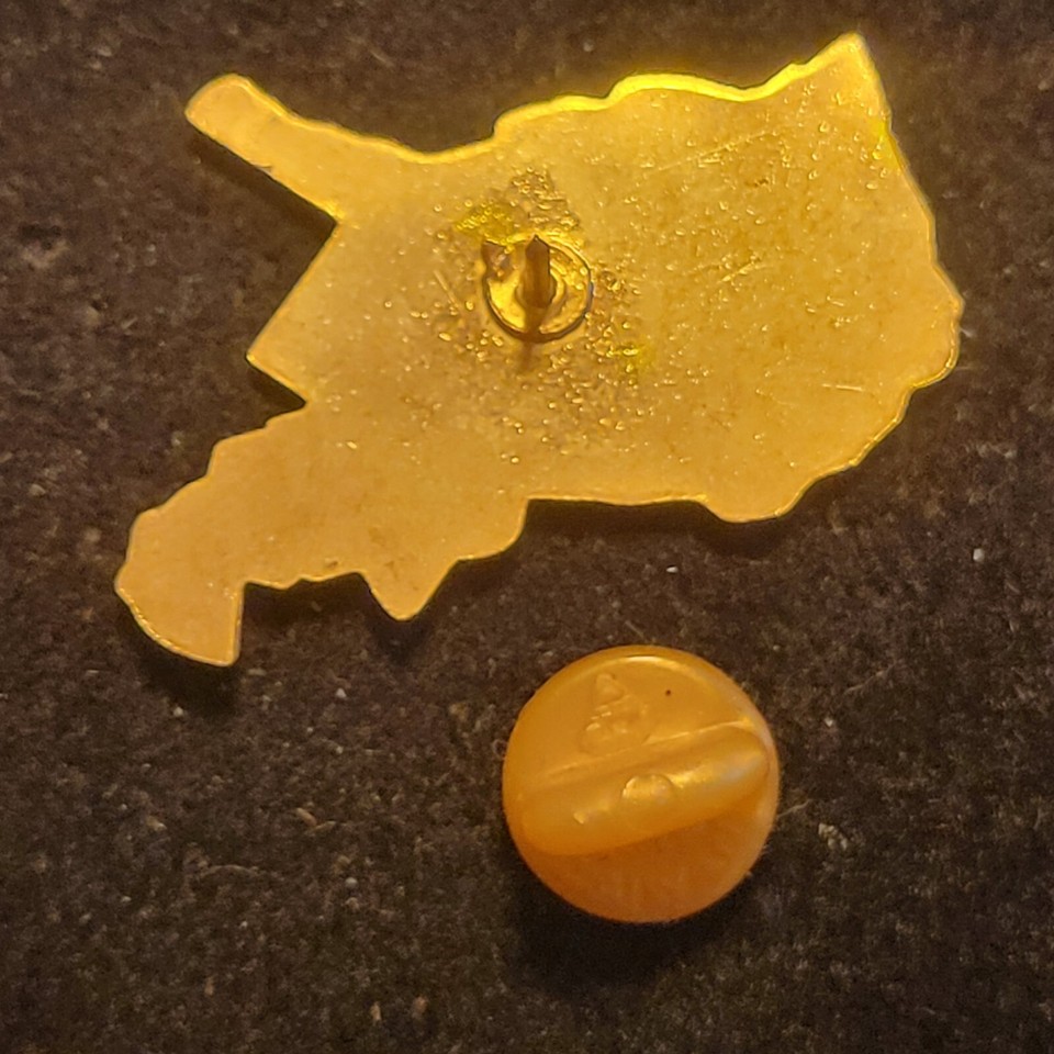 West Virginia Souvenir State Lapel Pin Hat Vest Tie Tack resin gold ...