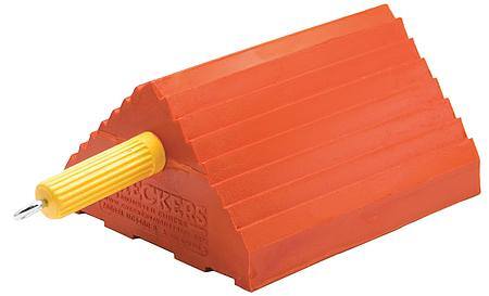CHECKERS UC1400-4.5 Wheel Chock,9" D,5" H,16" W,Orange 437T69 ...