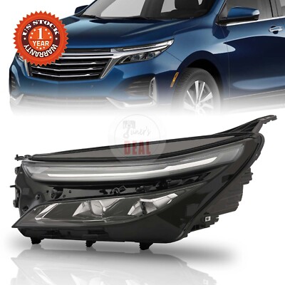 For 2022-23 Chevy Equinox Premier Lens LED Headlight Light Driver Left ...
