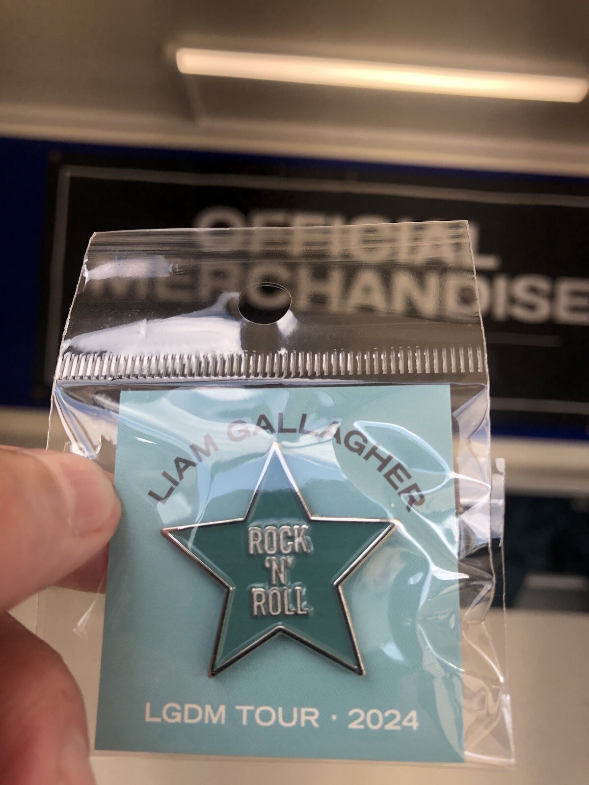 Liam Gallagher LGDM Rare Tour Pin Badge Definitely Maybe Rock n Roll ...