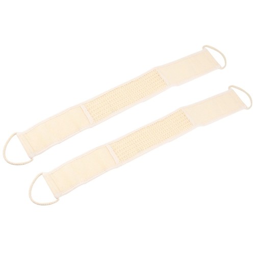2 Pcs Exfoliating Bath Scrubber Shower Back Strap Fabric Skin Cleaning ...
