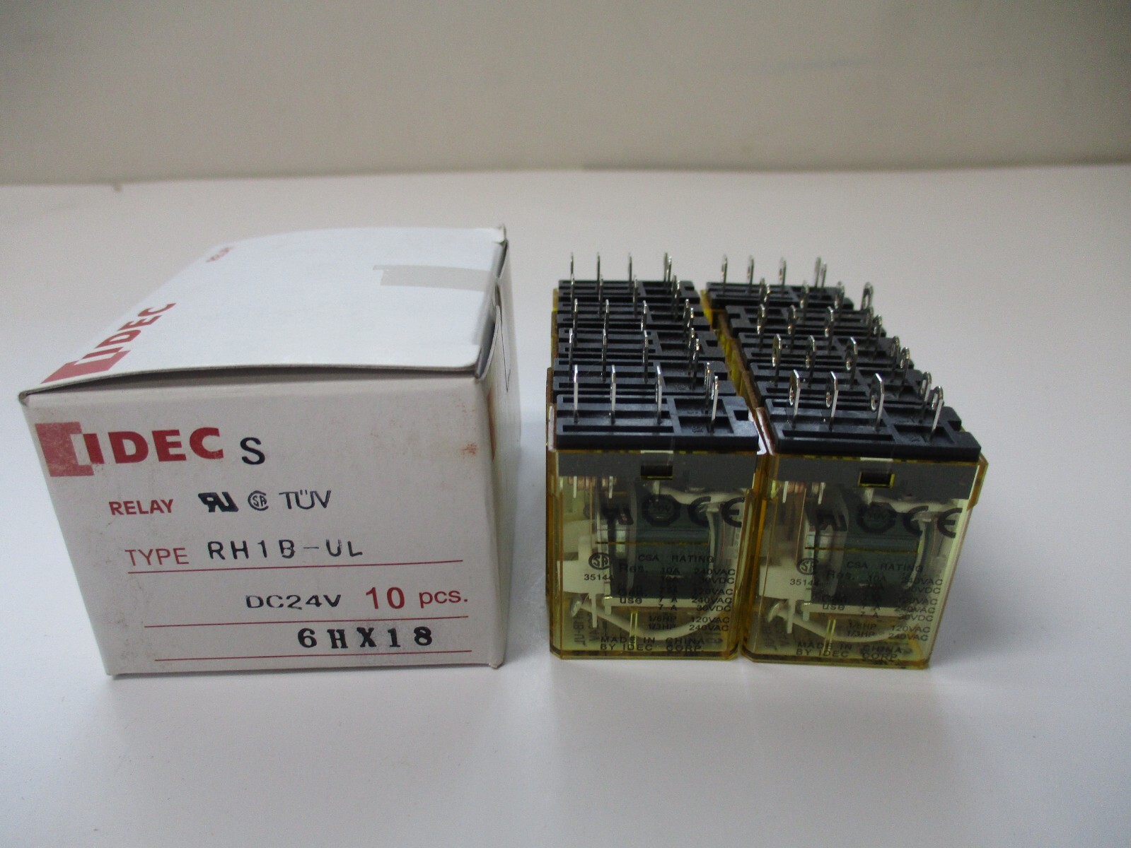 IDEC RELAY RH1B-UL DC24V, 10 TO BOX/LOT, NEW | eBay