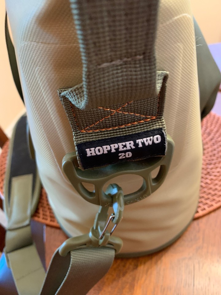 YETI Hopper Two 20 Soft Cooler Zip Top Field Green Tan Orange Zipper | eBay