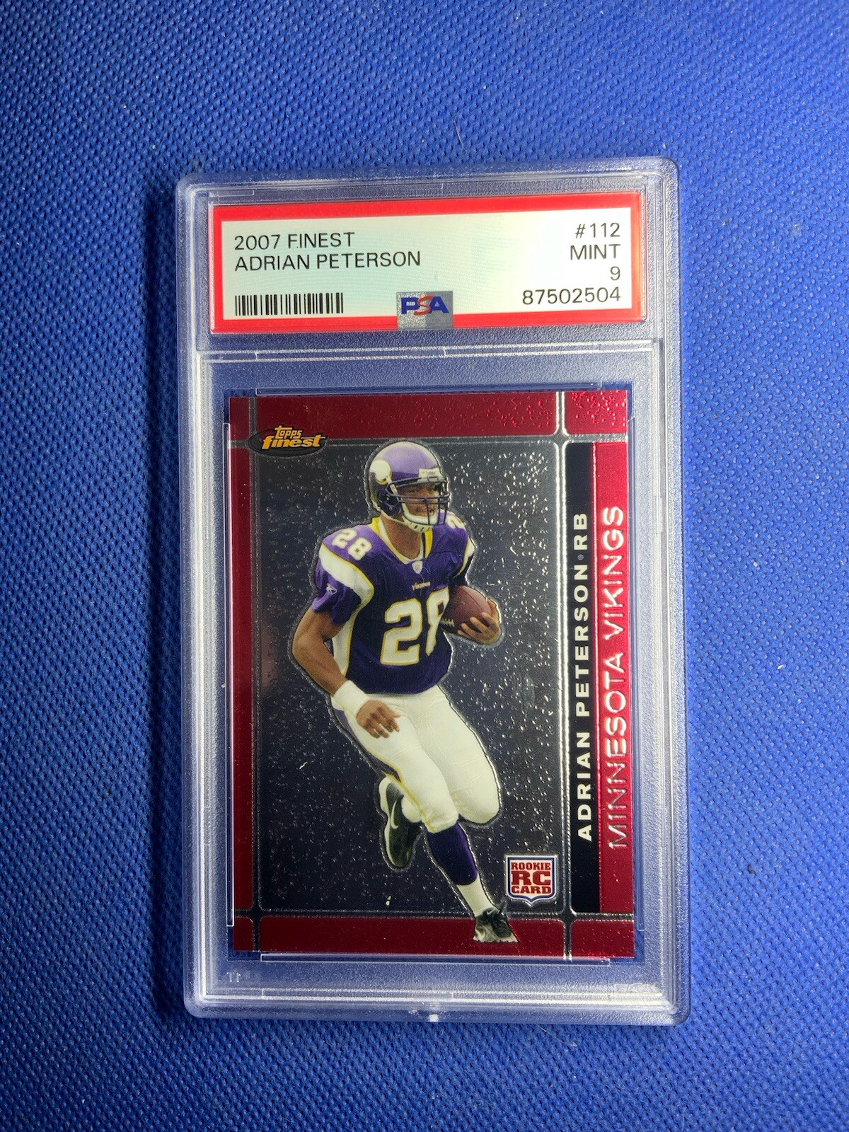 2007 Topps Finest - Rookie #112 Adrian Peterson (RC) for sale online | eBay