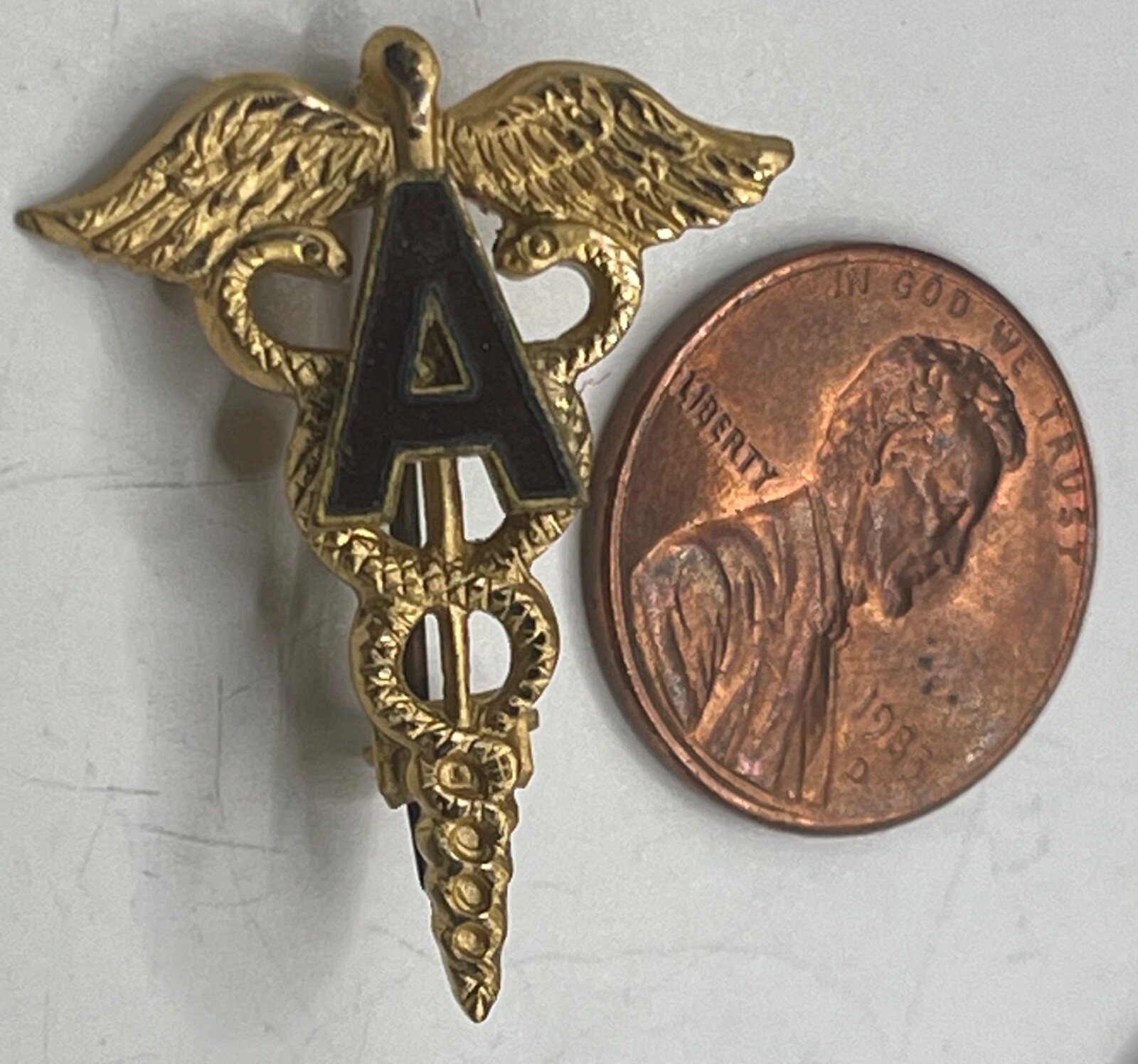 RARE 1920 US ARMY MEDICAL ADMINISTRATIVE CORPS INSIGNIA SHORT WING ...