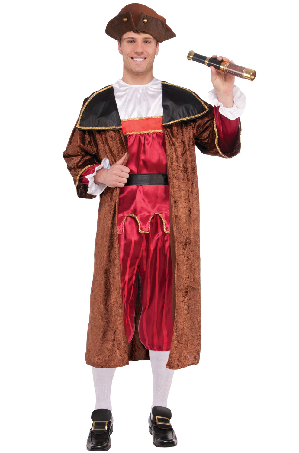Adult Mens European World Explorer Christopher Columbus Costume for ...