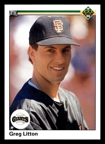 Greg Litton 1990 Upper Deck #677 San Francisco Giants BASEBALL ...
