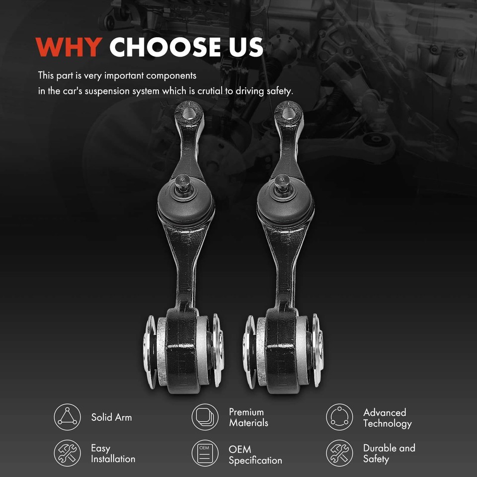 2x Front Lower Rearward Control Arm w/ Ball Joint for Mercedes-Benz ...