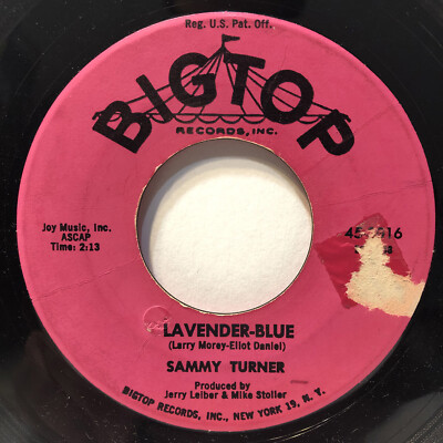 Sammy Turner 45 Lavender-Blue/Wrapped Up In A Dream 1959 r&b 7"soul ...
