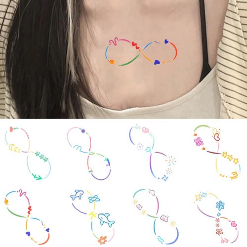 Twelve constellation patterns,Color tattoo stickers Water Resistant ...