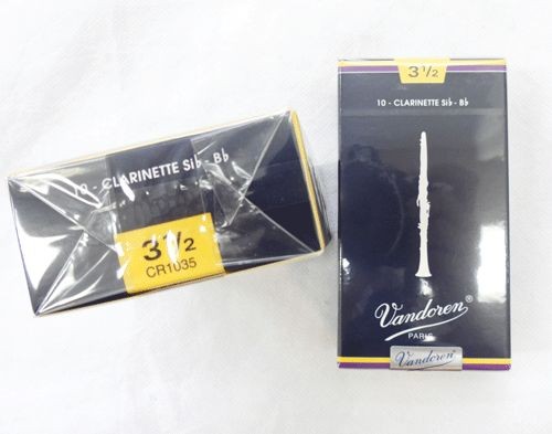 Van Doren) Bb Clarinet Reed Traditional (Blue Box) No. 3.5 2 Box Set ...