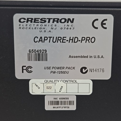 Crestron Capture-HD-Pro Rack Mount Advanced Media Processing Engine | eBay