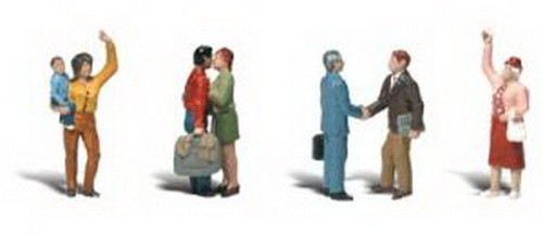 Woodland Scenics A2193 N Scale Goodbye People Figures (Set of 6) | eBay