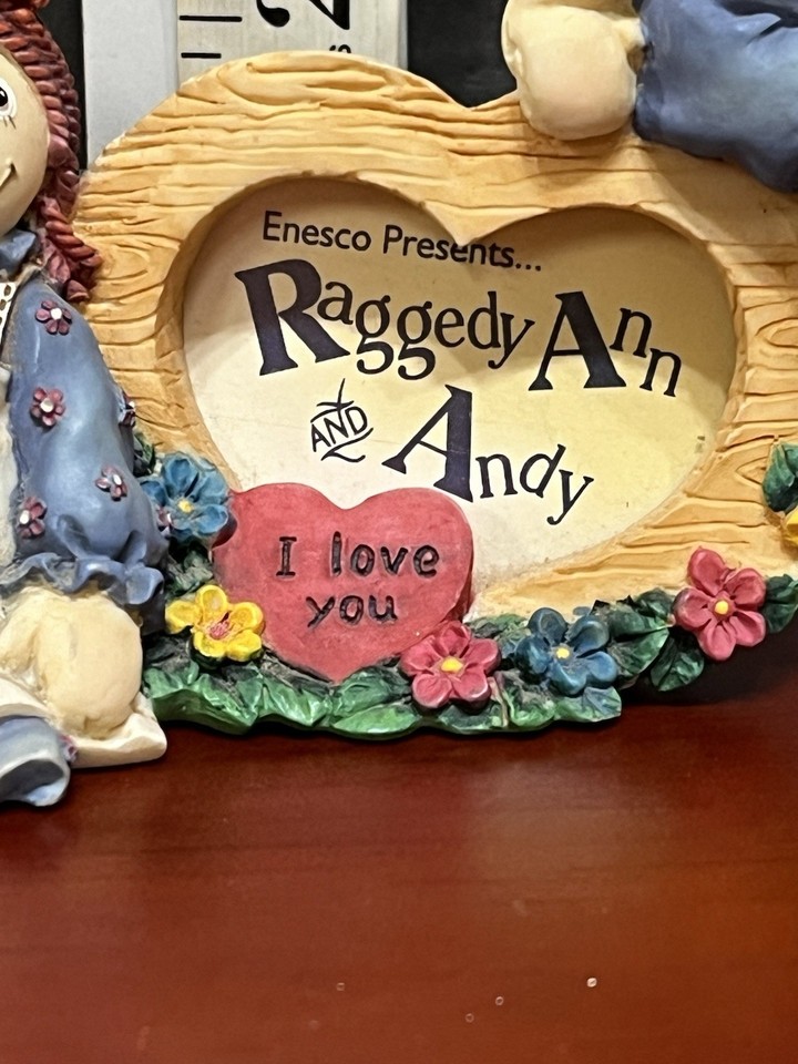 Enesco Raggedy Ann & Andy Signage Figurine / Frame "I Love You” | eBay