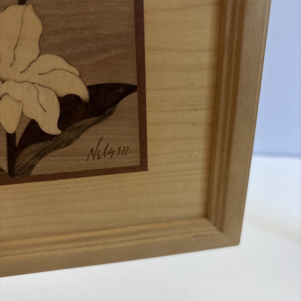 HUDSON RIVER INLAY PICTURES (2)- HUMMINGBIRD - WOOD MARQUETRY by NELSON ...