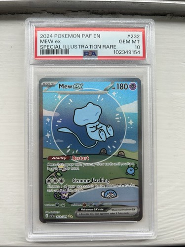 Mew EX 'Bubble Mew' SIR 232/091 - PSA 10 - Paldean Fates - Pokemon ...