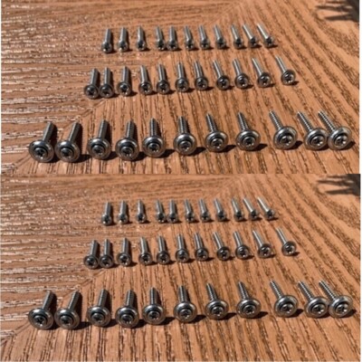 68 CHROME INTERIOR SCREWS! FOR: G-BODY CUTLASS GS OLDS 442 REGAL GS ETC ...