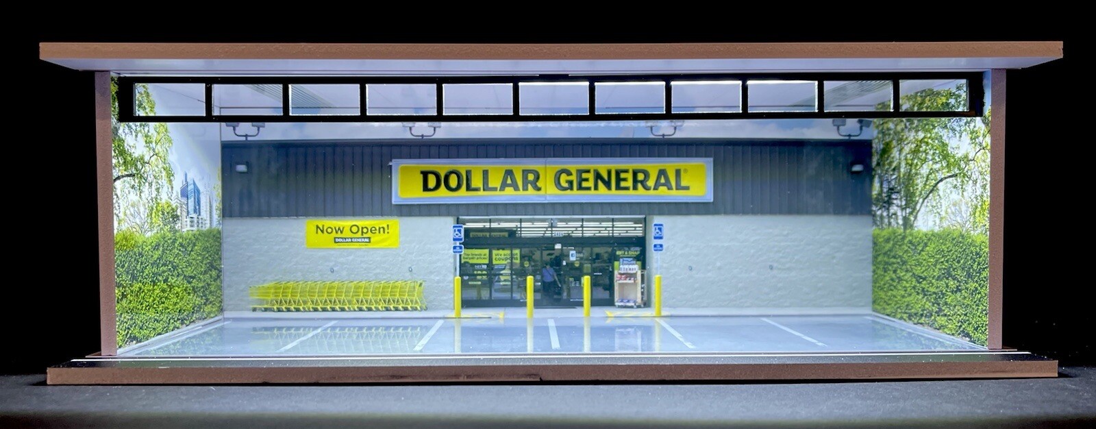 Dollar General Theme 1:64 Model Diorama Garage LED Lighting! For Hot ...