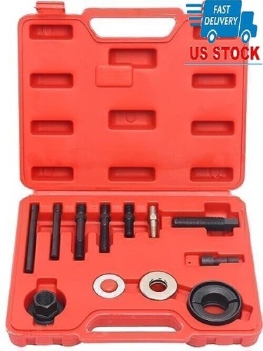 13Pcs Power Steering Pump Pulley Puller Remover & Alternator Installer ...