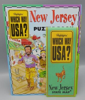 Highlights Which Way USA? New Jersey Puzzle Book With Map | eBay
