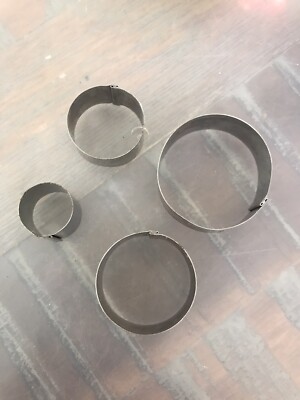 4 Pieces Circle Fondant Cake Cutters . Cake Decoration Cutters | eBay