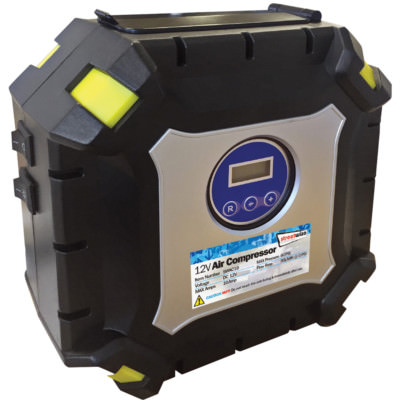 Portable Tyre Air Compressor with Light for Cars, 4x4s, Vans ...