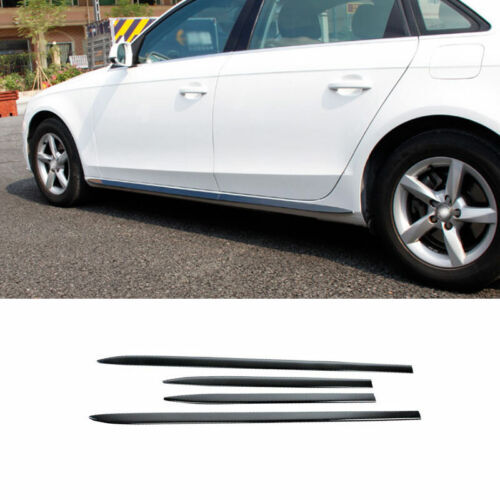For Audi A4 B8 2009-2016 Black Titanium Car Door Guard Molding Strip ...