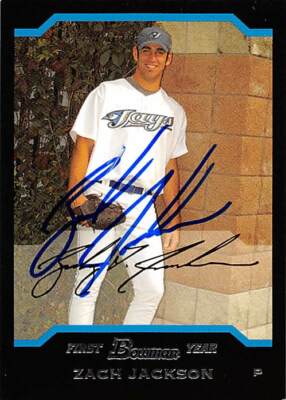 Zach Jackson autographed Baseball Card 2004 Bowman First Year #BDP109 ...