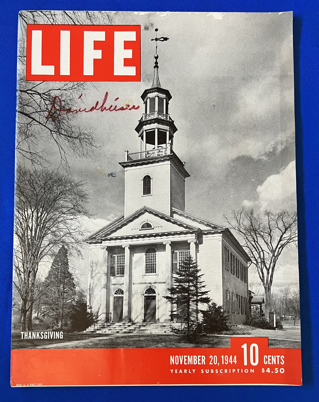 1944 LIFE MAGAZINE WORLD WAR II THANKSGIVING USS MISSOURI FDR WINS ...