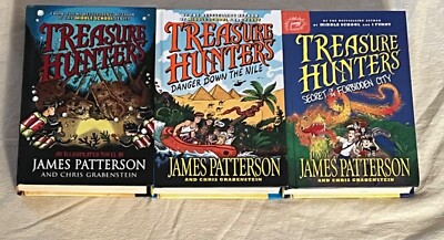 3 Treasure Hunters James Patterson Hardcover Books #2 Nile #3 Forbidden ...