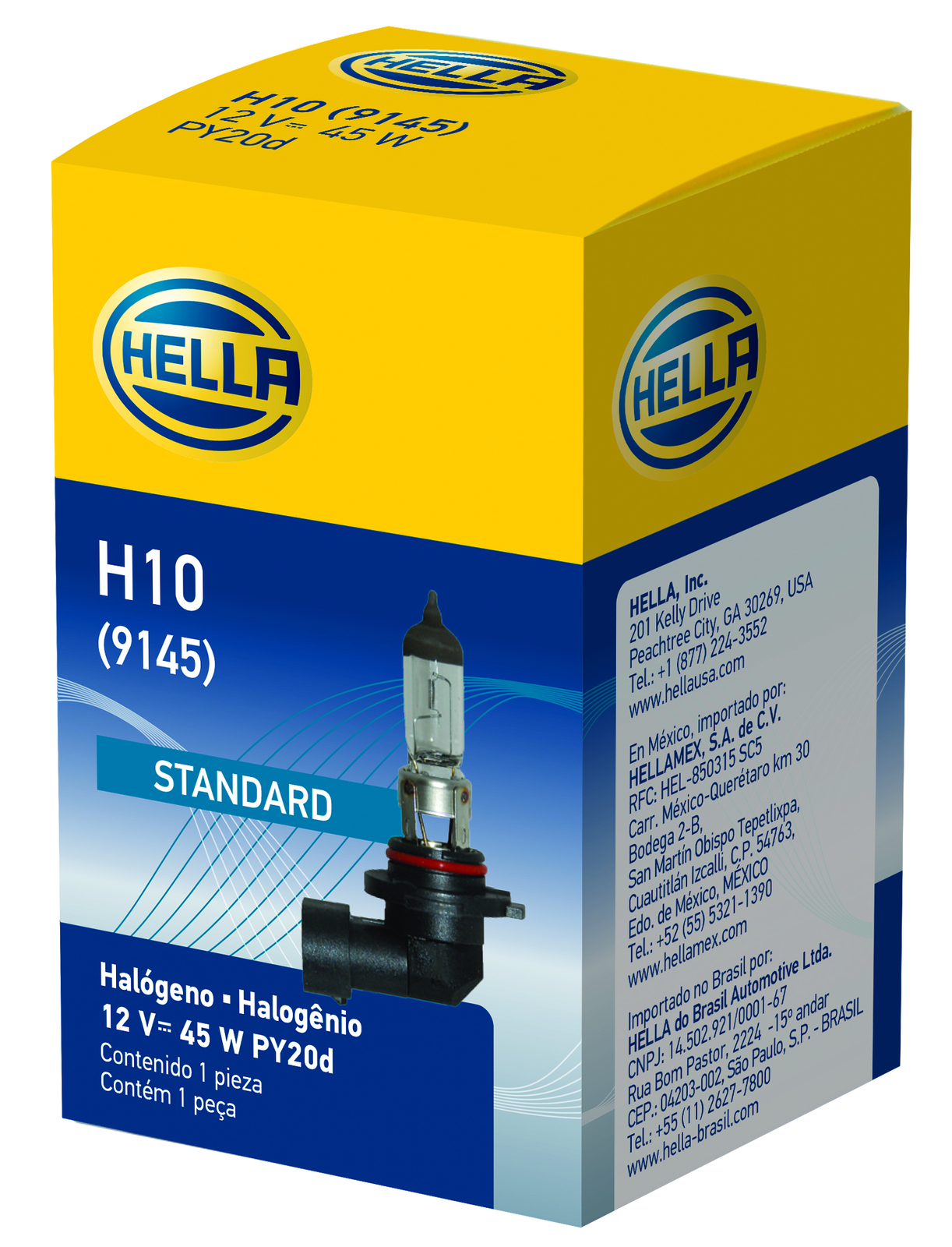 Hella Hella H10 Standard Halogen Bulb, 12 V, 45W 760687145844 | eBay