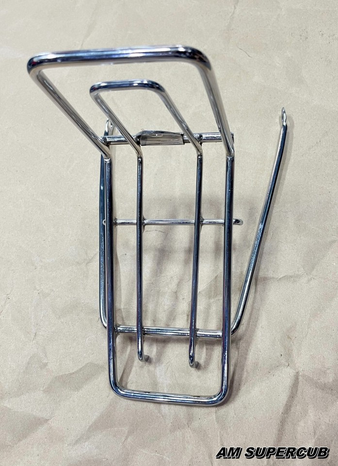 HONDA Cub C50 C65 C70 C90 Chrome Front Rack Carrier New | eBay UK