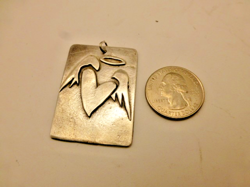 Vintage MCP Sterling Silver Love Angel Pendant Marked Good Condition | eBay