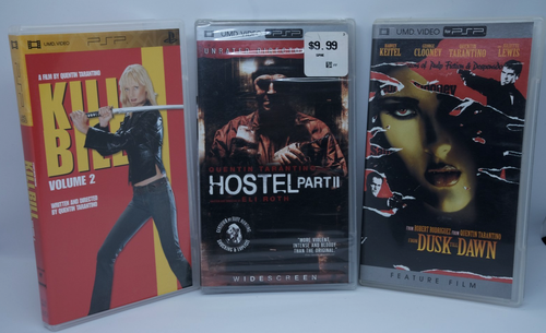 PSP UMD Movie LOT- Quentin Tarantino: From Dusk Till Dawn; Kill Bill ...